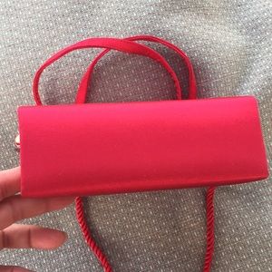 Bags | Red Satin Purse With Beads And Sequins | Poshmark
